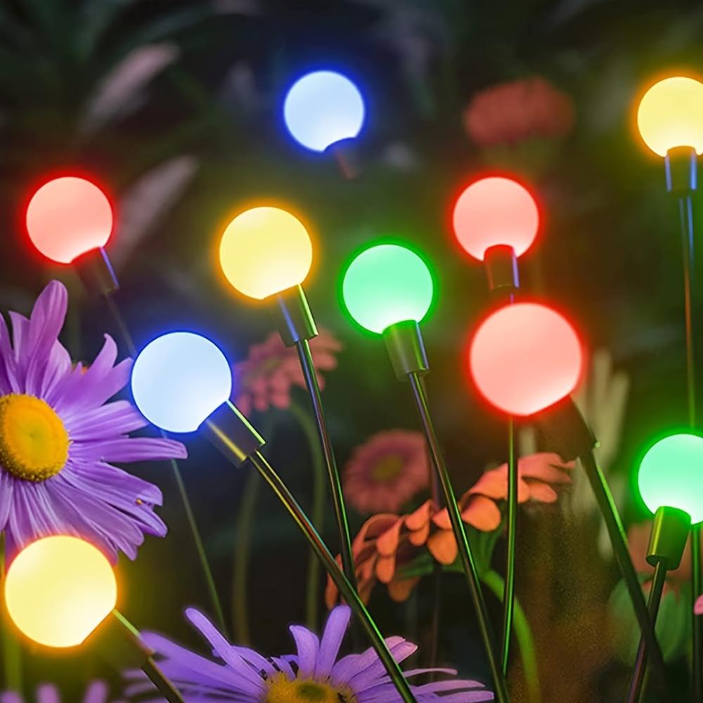 Soldrivna led-trädgårdslampor med eldfluga för grä... – Vicedeal