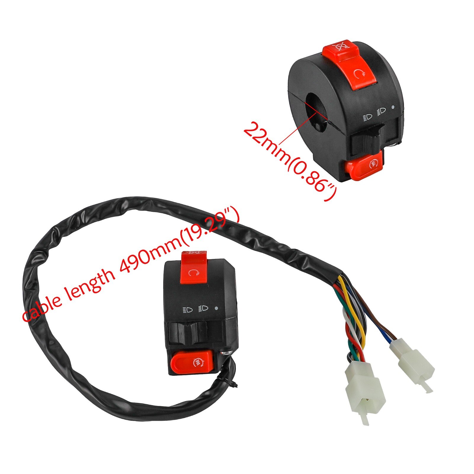 Universal 22mm Handlebar Kill Lamp Switches ATV Ki... – Grandado
