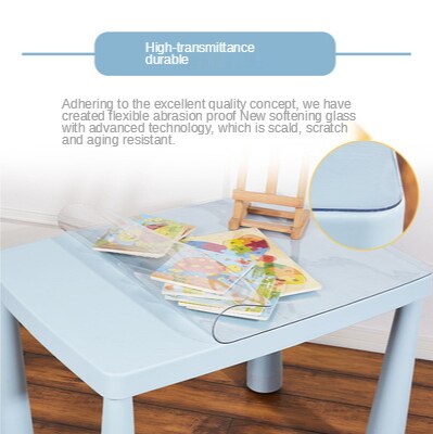 LazyChild PVC Tablecloth Transparent Desk Cover Pr... – Grandado