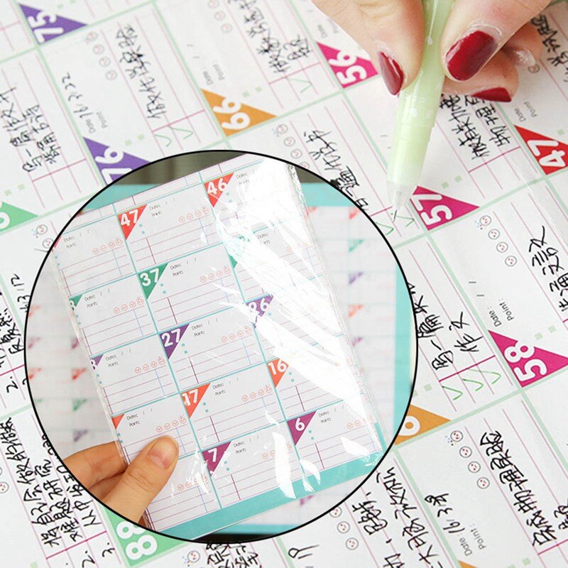 100 Day Countdown Calendar Learning Schedule Perio... – Grandado