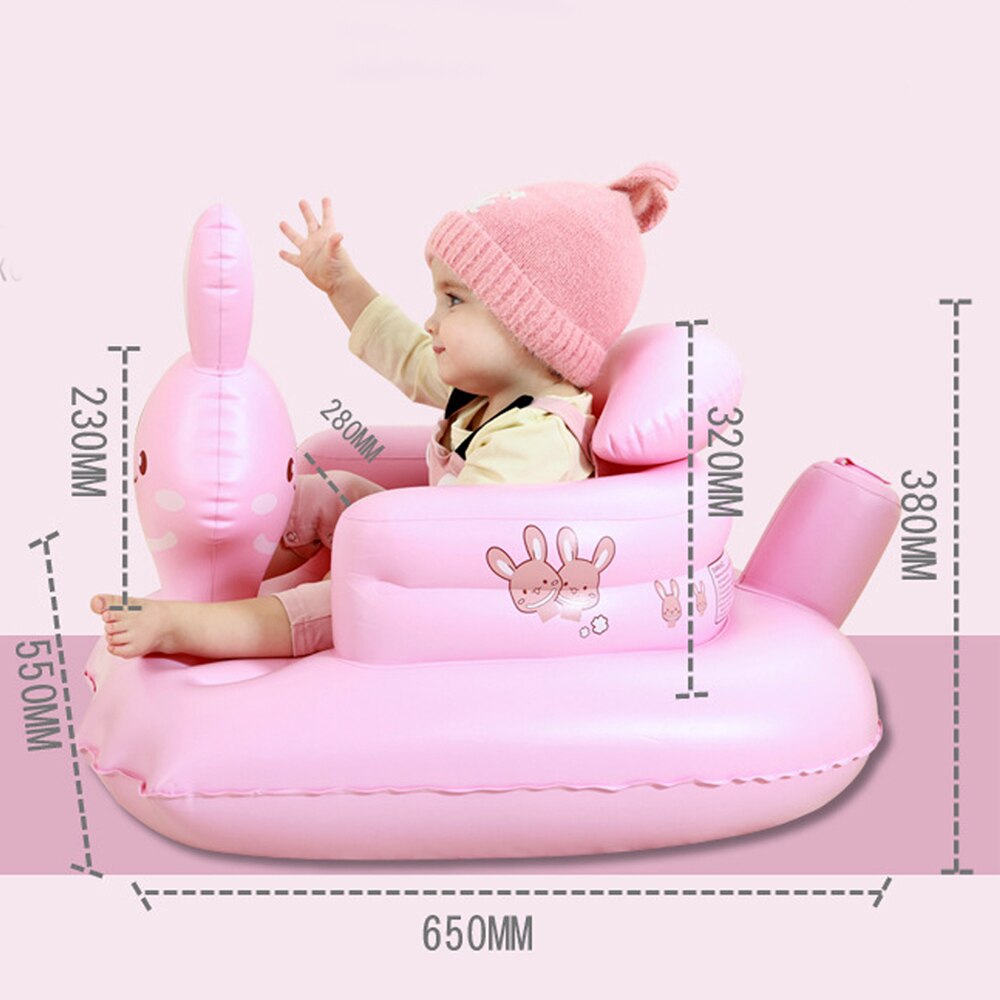 baby oppblåsbar sofa lær å sitte barnestol baby an... – Grandado