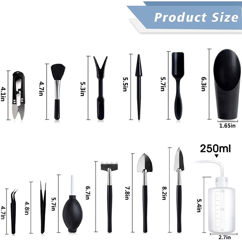Succulent Tools, 13 Pcs Garden Tool Set, Transplan... – Vicedeal