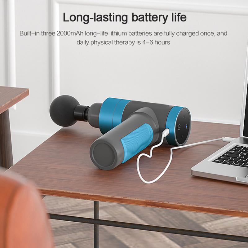 Touch LCD Display Button Massage Gun Fascia Muscle... – Vicedeal