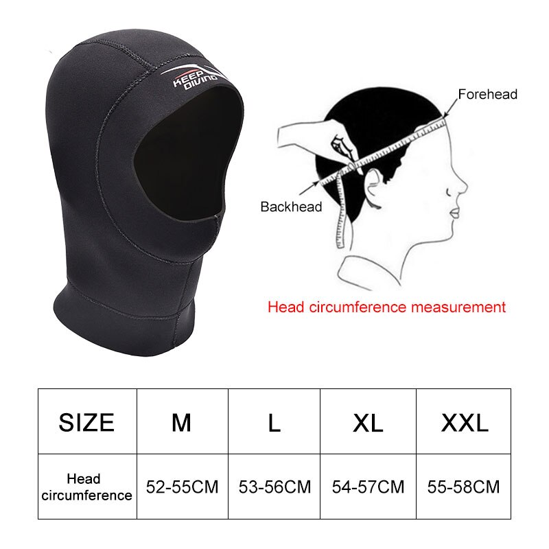 3mm Neoprene Scuba Diving Cap Scuba Diving Snorkel... – Grandado