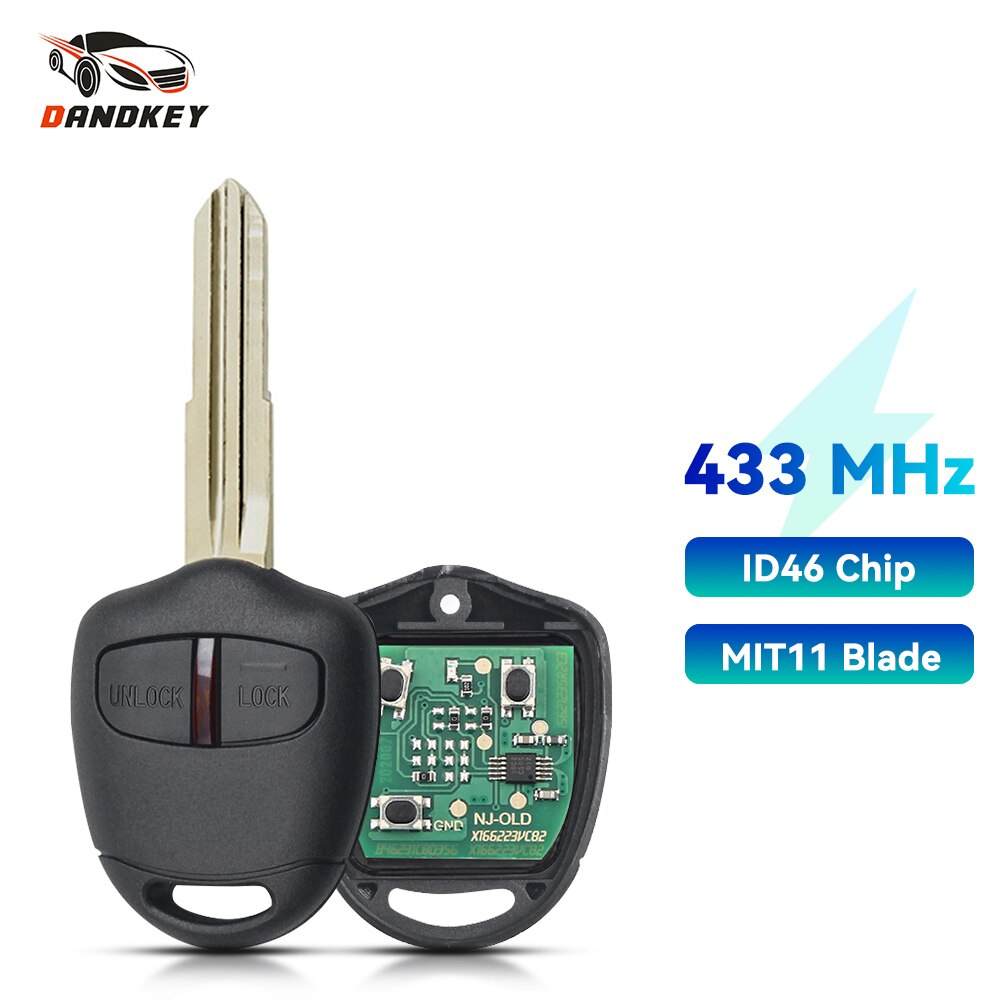 Dandkey 2/3 Button Remote Car Key ID46 Chip 433MHz... – Vicedeal