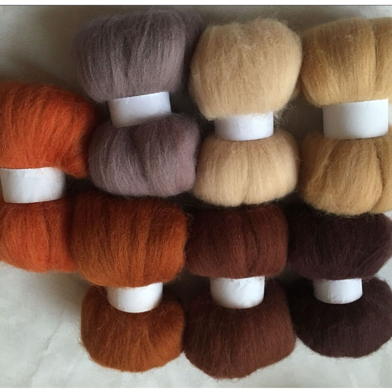 WFPFBEC wool for felting 70g 7colors 10g/color – Grandado
