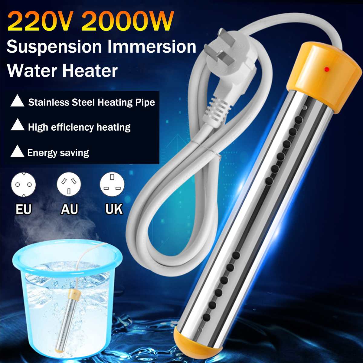 2000W Floating Electric Heater Boiler Water Heatin... – Vicedeal