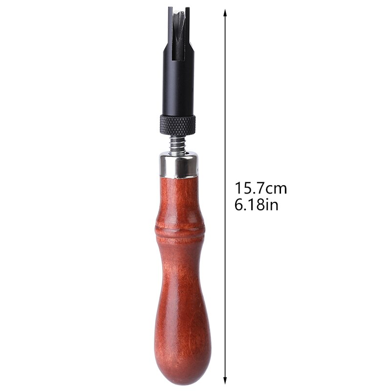 LMDZ 1pcs Leather Craft Hand Wood Handle Durable A... – Vicedeal