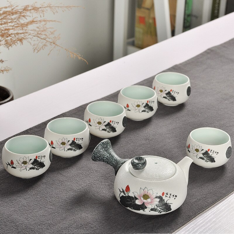 7 ceramic tea set Chinese Tea set tea set home cer... – Grandado