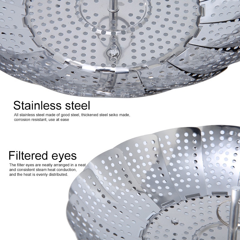Stainless Steel Steamer Rack Folding Steamer Rack ... – Vicedeal
