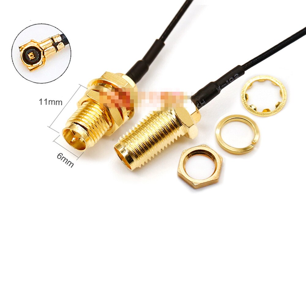 0.25M/ 0.4M/ 0.8M/ 2M U.FL IPEX MHF4 to RP-SMA Pig... – Vicedeal
