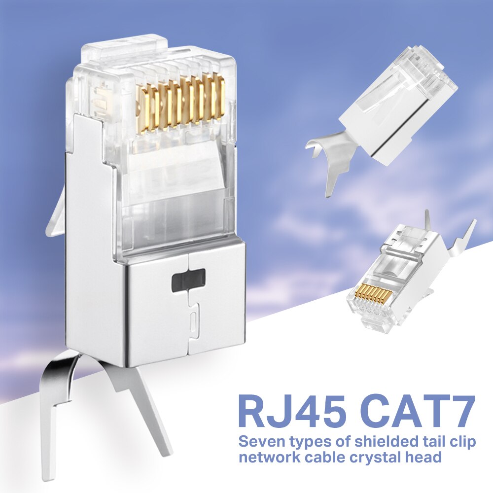 RJ45 Connector Netwerk Kabel Connector Cat6a Cat7 ... – Vicedeal