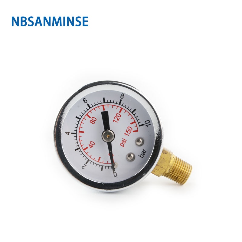 NBSANMINSE 1,5 Zoll 40mm Metall Manometer G NPT 1/... – Vicedeal