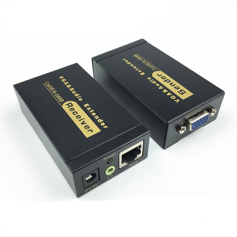 100m HD 1080P UTP VGA Extender RJ45 1x1 Splitter w... – Grandado