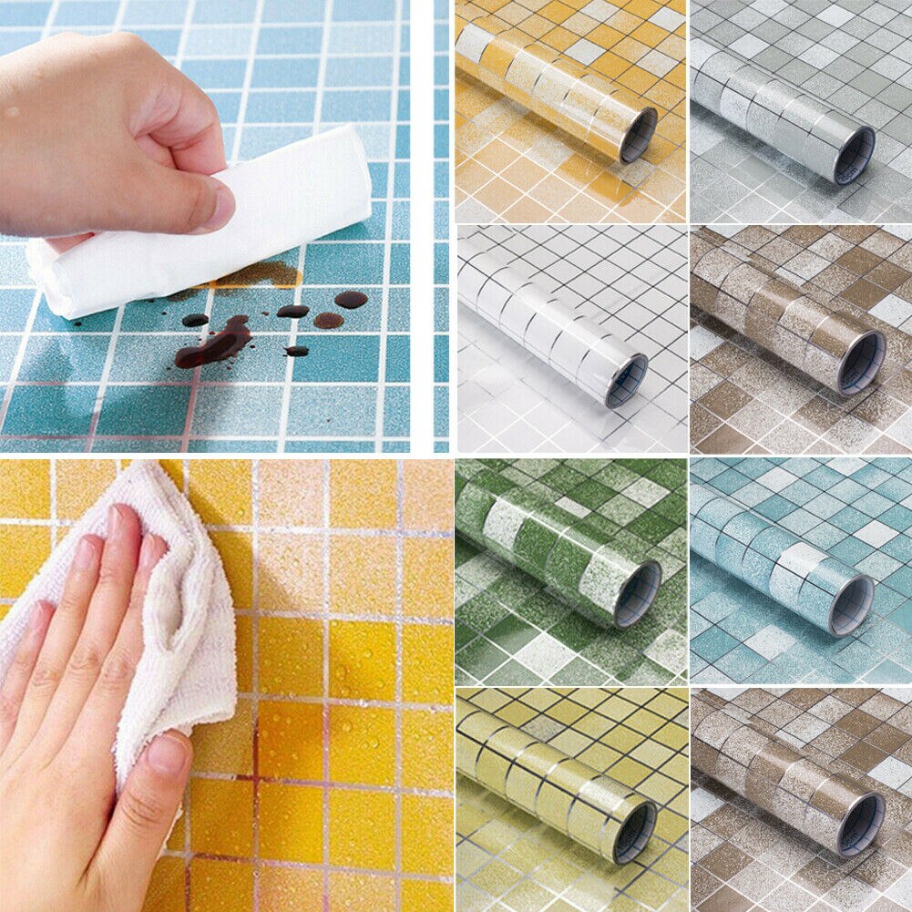 Removable Wall Stickers Kitchen Bathroom Oil-Proof... – Vicedeal