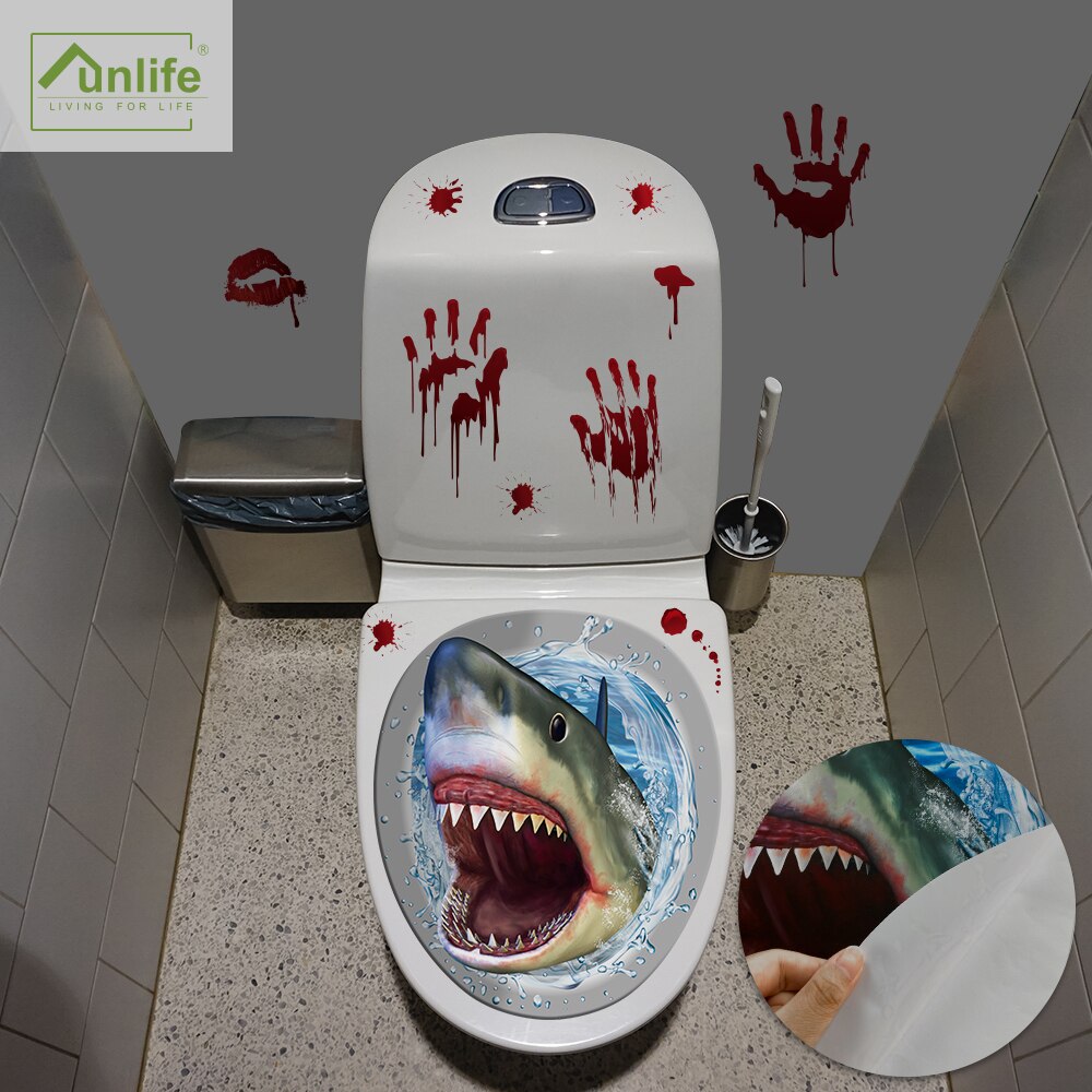 Funlife® Great White Shark Bathroom Decor Toilet S... – Grandado