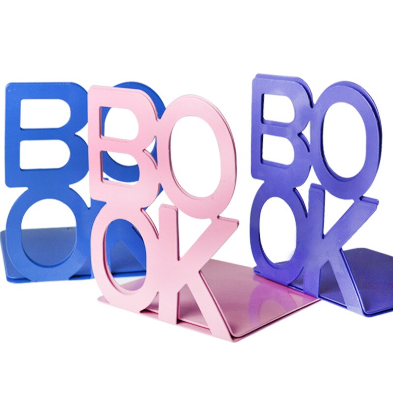 BOOK Alphabet Shaped Metal Book End , Home & Offic... – Grandado