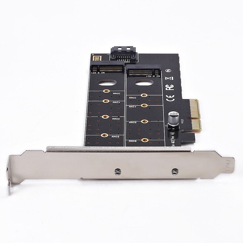 Dual M.2 Pcie Adapter, M2 Ssd Nvme (M Key) Or Sata... – Grandado