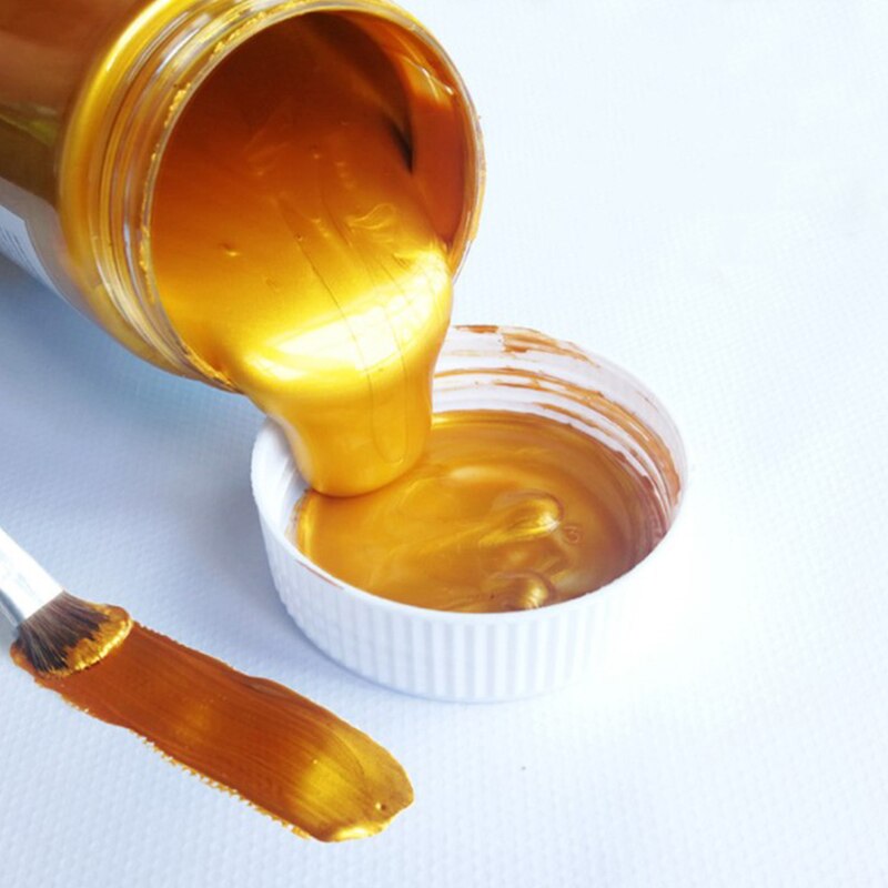 300Ml Goud Verf Metallic Acryl Verf, Waterdicht Ni... – Grandado