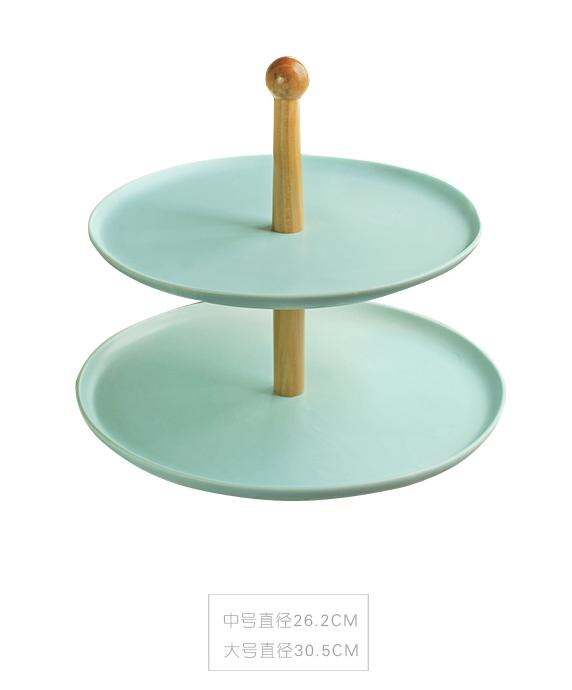 Ceramic Double-layer Fruit Plate Two Or Three Laye... – Vicedeal