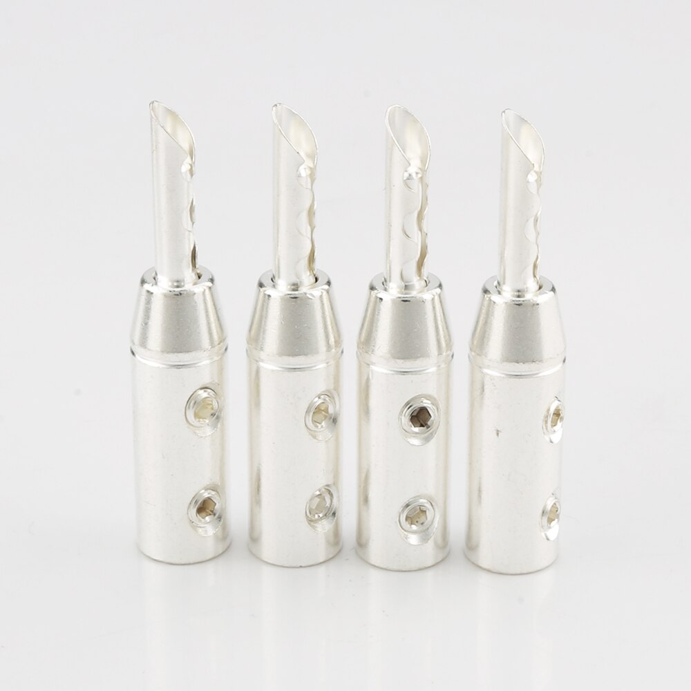 8Pcs Audiocrast B835S Silver plated Banana Connect... – Vicedeal