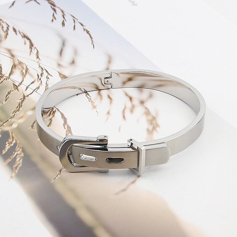 Pulsera de acero inoxidable de para mujer, brazale... – Grandado