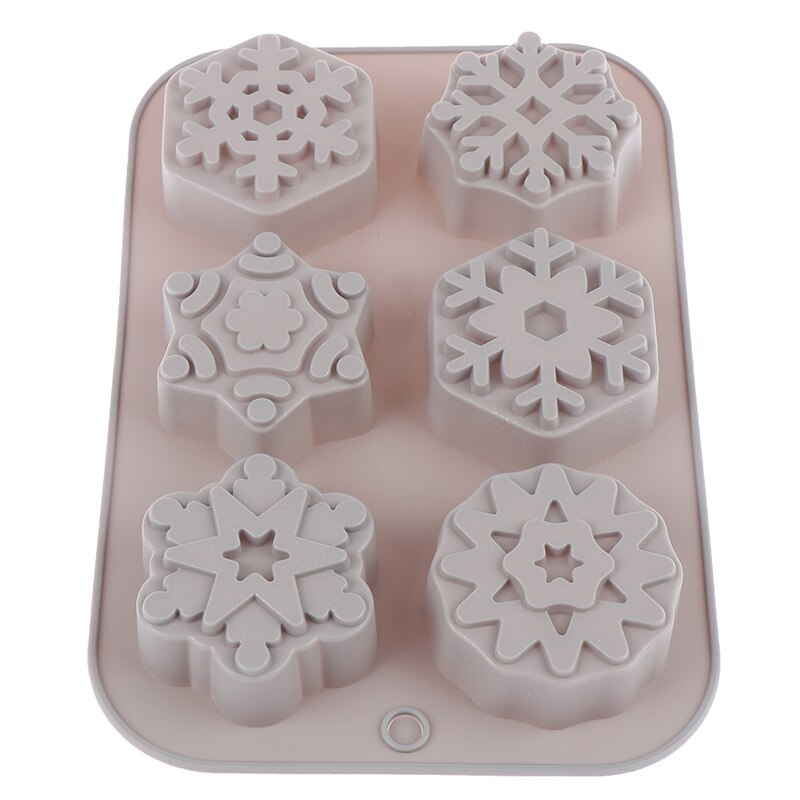1PC Grey Snowflake Shape Soap Silicone Mold Christ... – Grandado