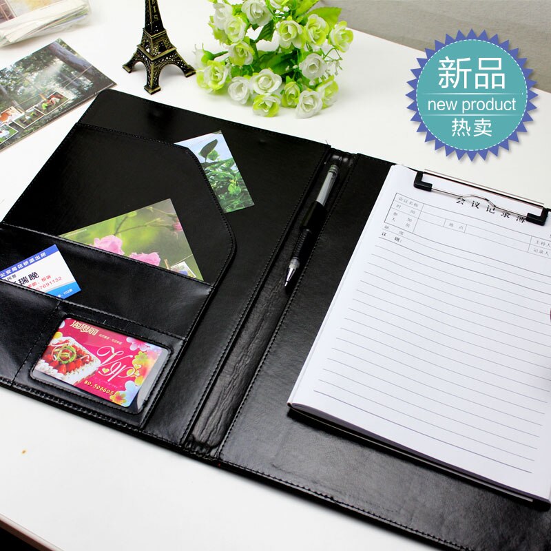 QSHOIC Zakelijke briefpapier hoogwaardige A4 leder... – Vicedeal