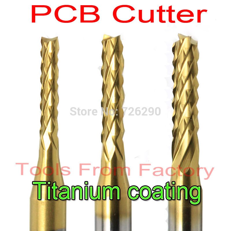10 X Carbide Pcb Graveren Bits Tin Coated Cutter T... – Vicedeal