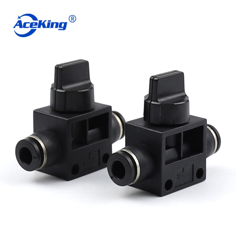 Hvff håndventil svart pneumatisk ledd håndventilfu... – Vicedeal