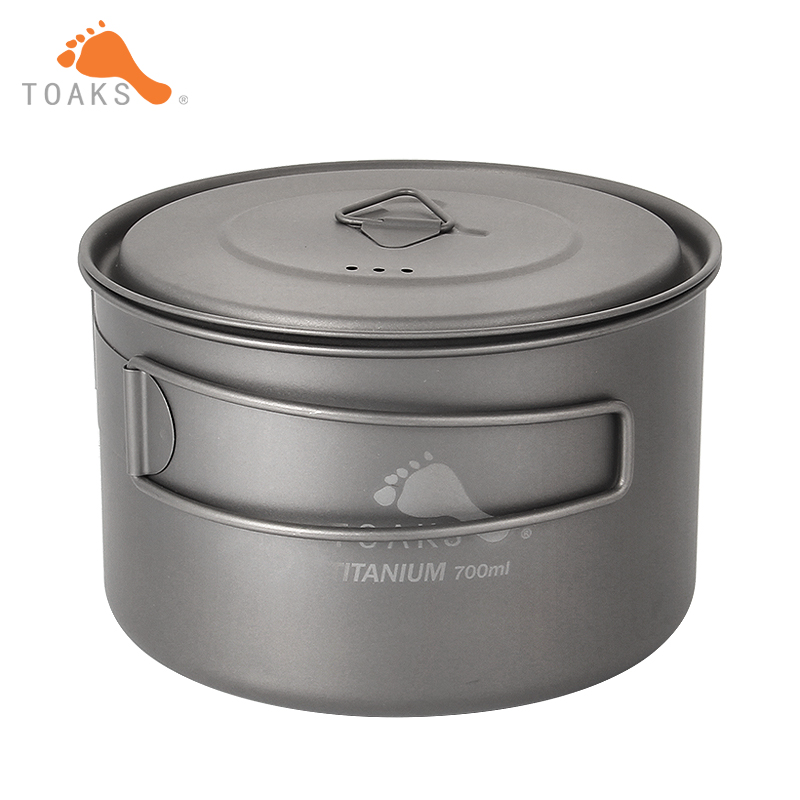 Toaks Pure Titanium Pot 700ml Met Cover Ultralight... – Vicedeal