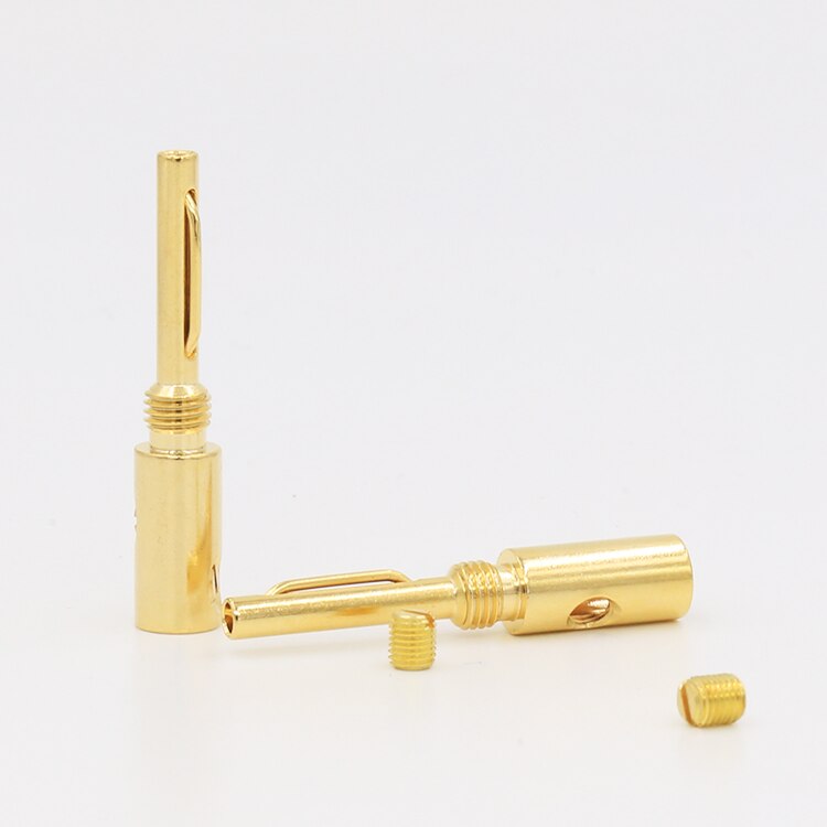 12pcsX gold plated Banana plug banana adapter Gold... – Grandado