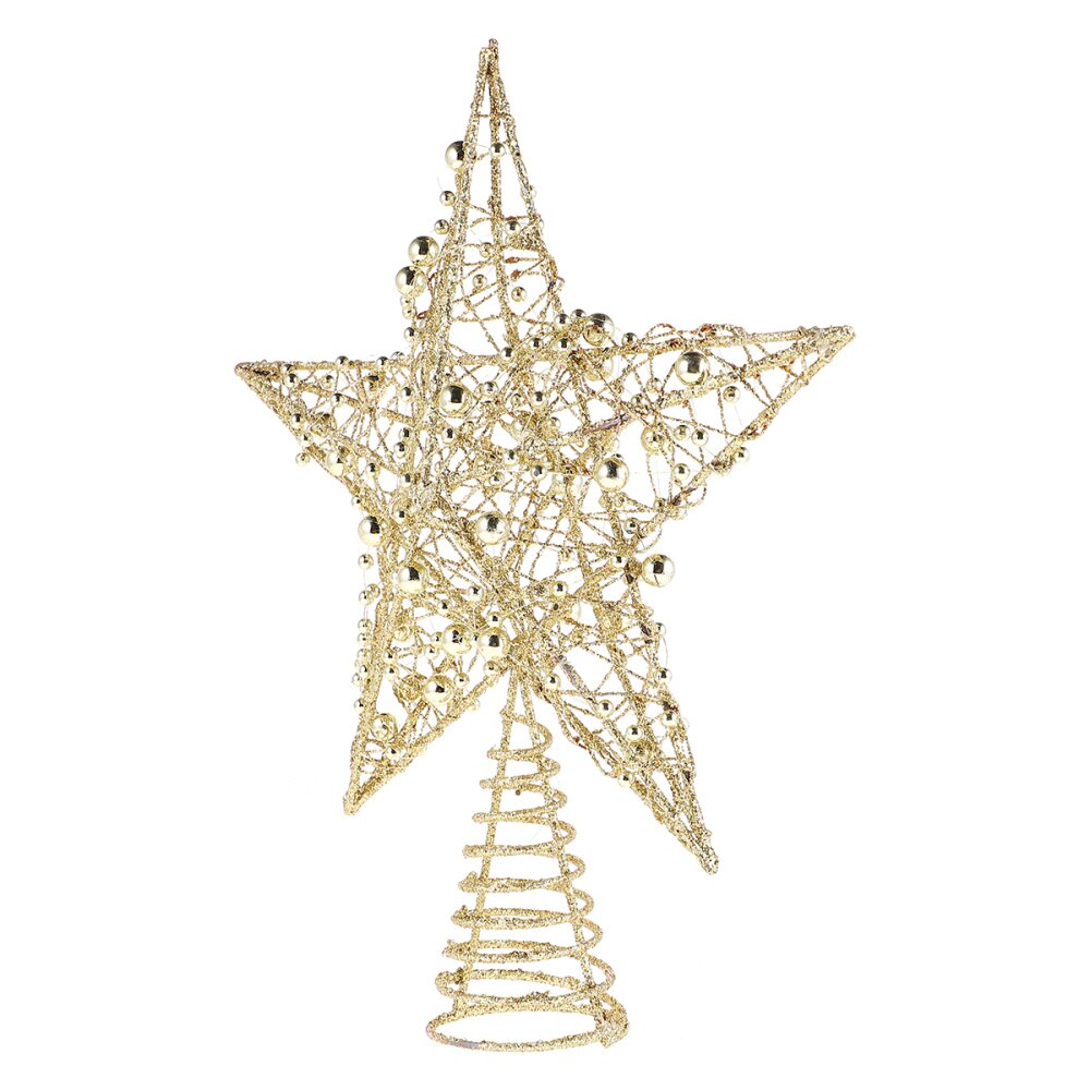 1PC Iron Star Tree Topper Glitter Star Christmas T... – Grandado