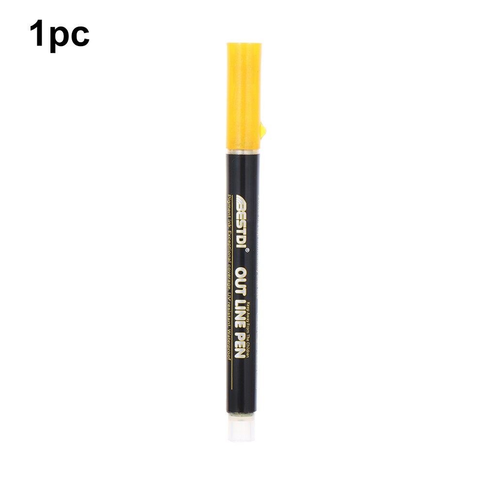 Metallic Double Lines Pen Art Markers Pen Contour ... – Grandado