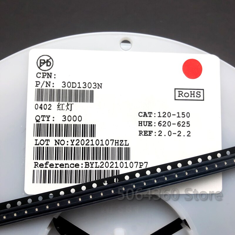 100 stücke/lot 0402 Smd/smt Rote Led Lampe Lichter... – Grandado