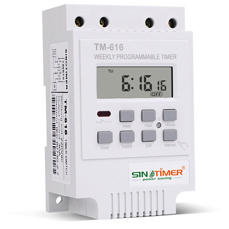 SINOTIMER TM616W-2 30A 220V Electronic Weekly Prog... – Grandado