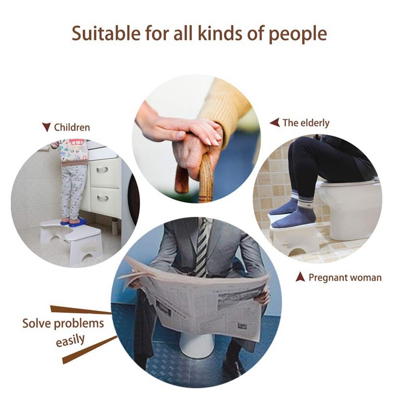 Portable Squatting Toilet Stool,Wood-Plastic Board Toilet Assistance ...