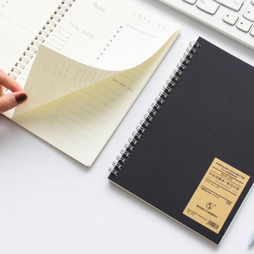 A5 Agenda Schedule Student Daily Notebook Travel W... – Grandado