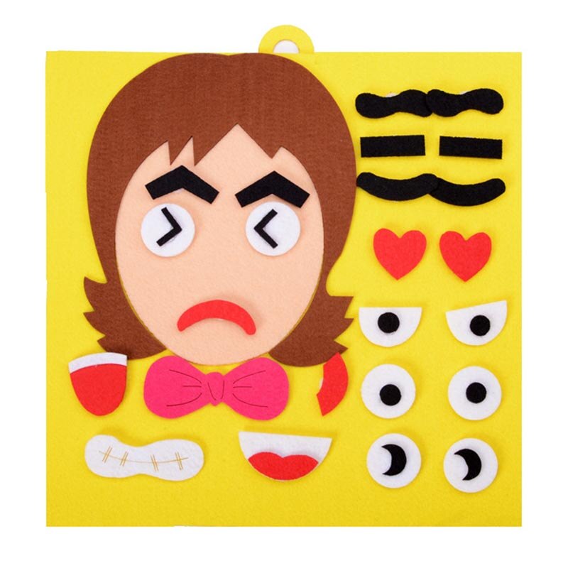 1Set Kids Toy DIY Emotion Change Puzzle Facial Exp... – Grandado