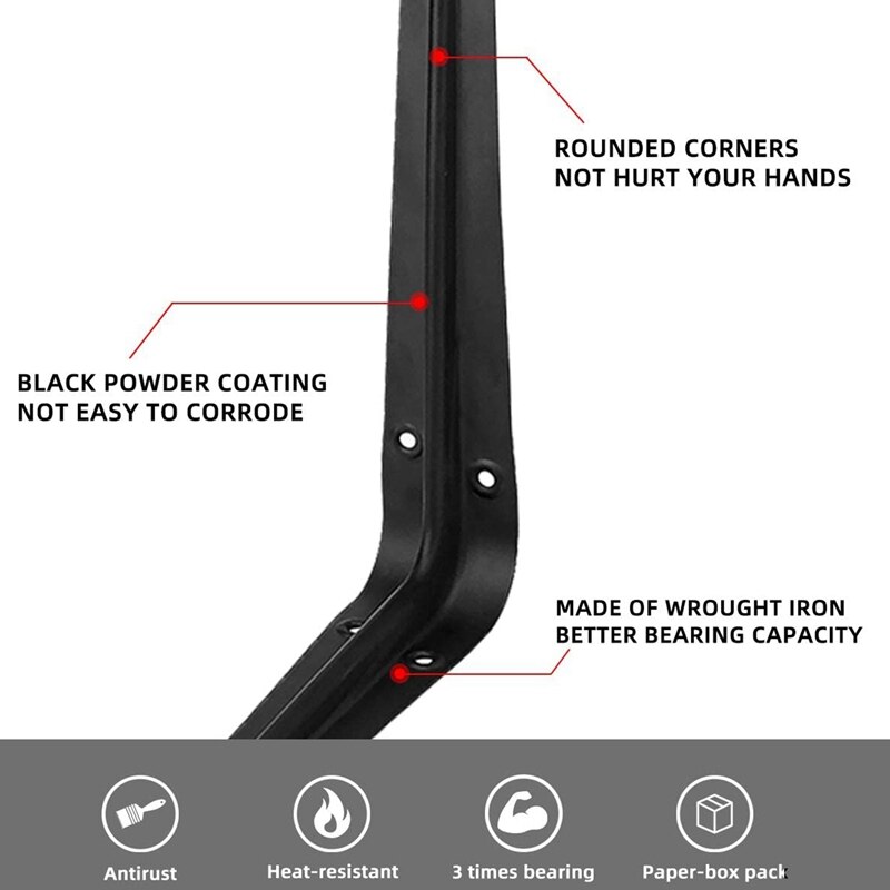 10 Pack Plank Beugels 10 Inch, Zware L Corner Brac... – Grandado