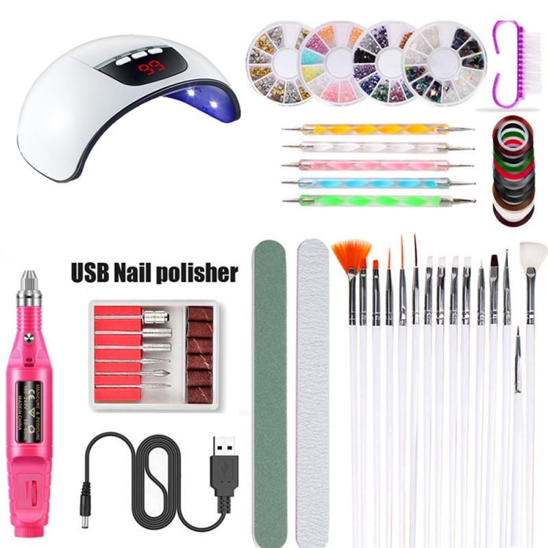 1 Set Nail Art Tools 45W USB Smart Sensor Nail Lam... – Grandado