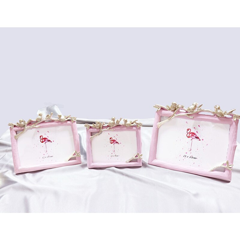 European Pink Bird Photo Frame Set 5 Inch 6 Inch 7... – Grandado