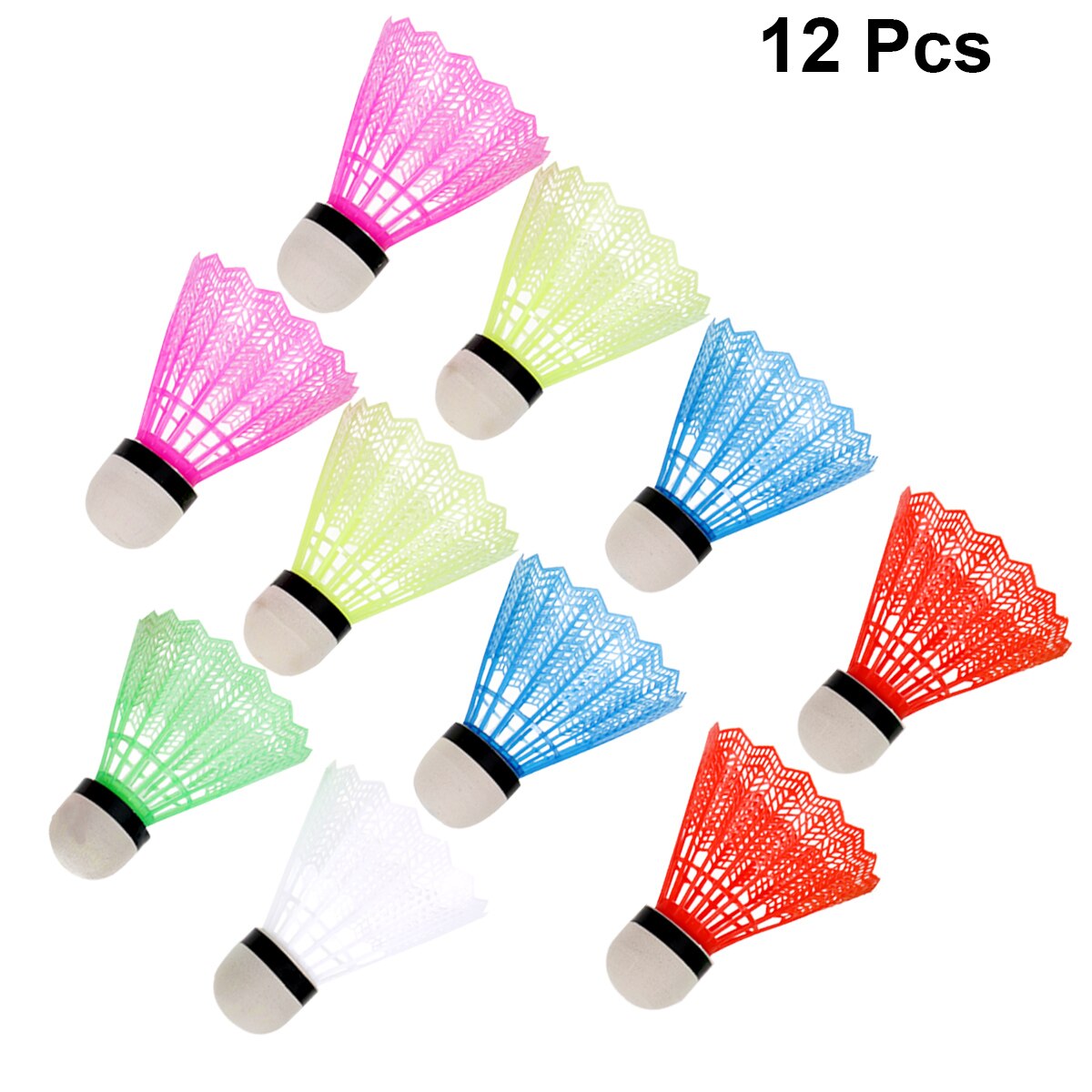 12 Stuks Nylon Feather Shuttles Training Plastic B... – Vicedeal