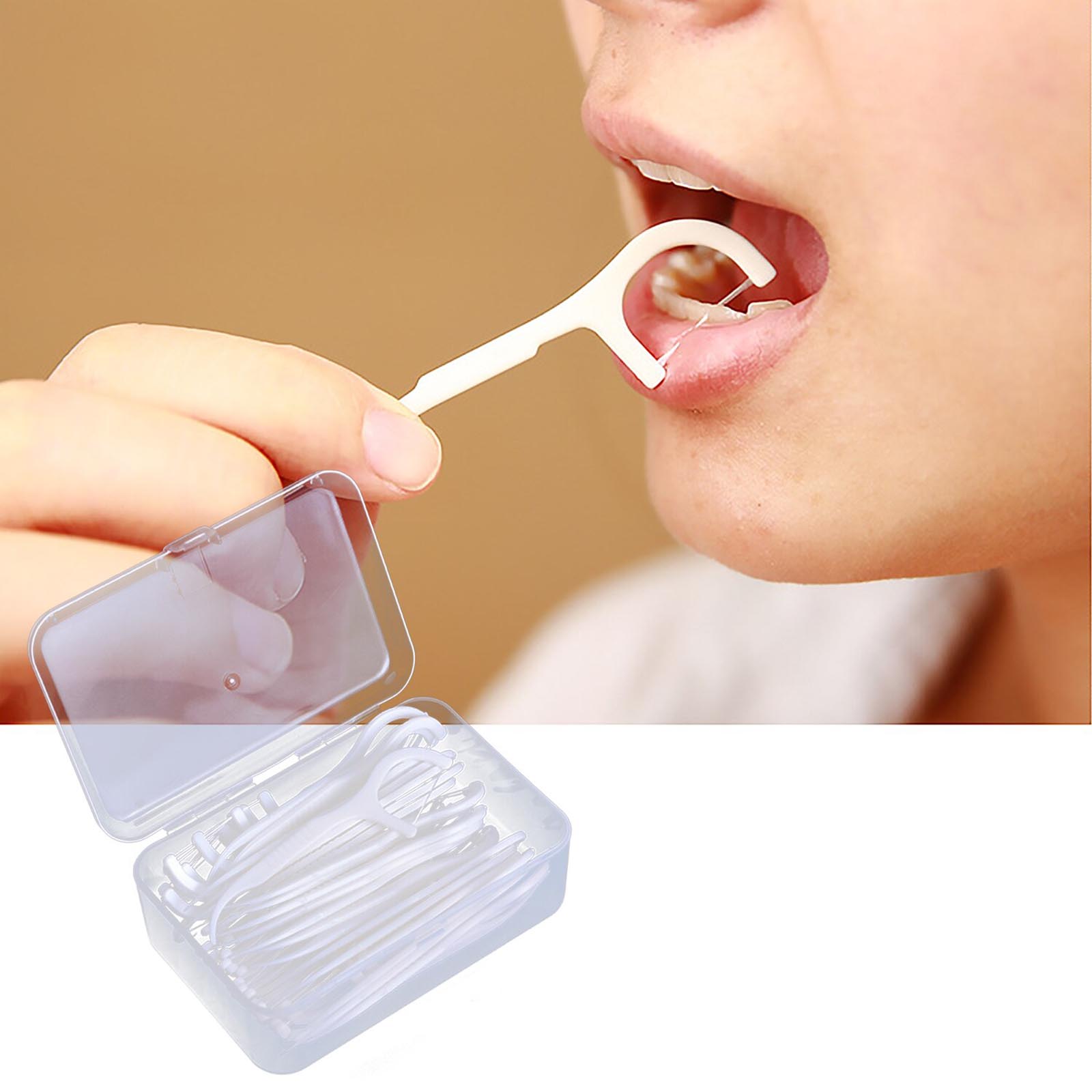 50pcs Toothpick 2 In 1 Floss Picks High Toughness ... – Vicedeal