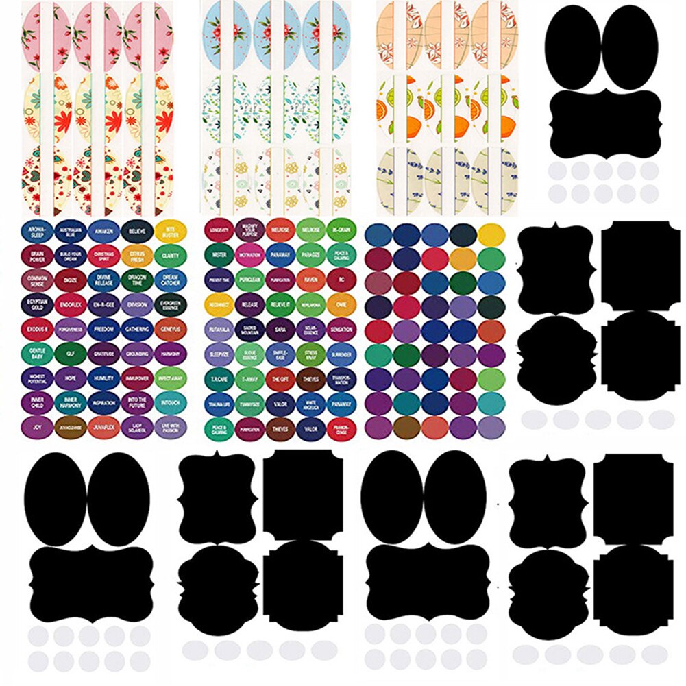 12 Vellen Etherische Olie Flessen Cap Stickers Mul... – Grandado