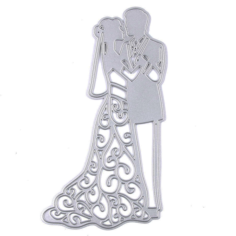 Bride Bridegroom Metal Cutting Dies Wedding Hand C... – Vicedeal