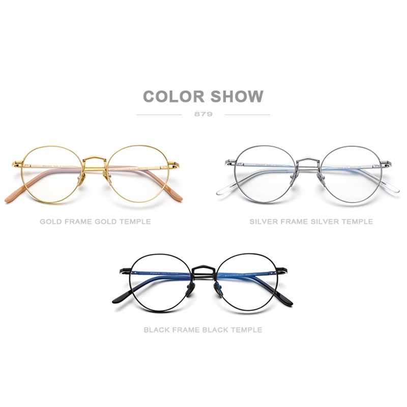 FONEX Pure Titanium Glasses Frame Men Ultralight R... – Grandado