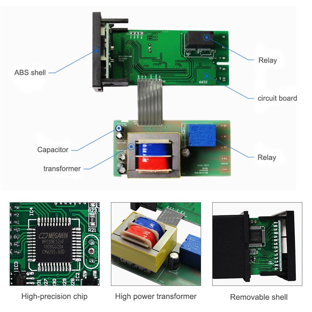 REX-C100 Dual Relay Output LED Digital PID Intelli... – Vicedeal