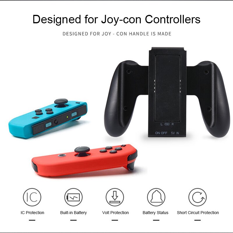 Joycon Charging Grip With 2000mAh Battery Joy con ... – Grandado