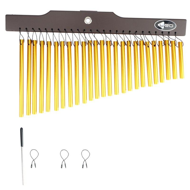 LEO 25-Tone Wind Chime Table Top Bar Chimes Bars S... – Grandado